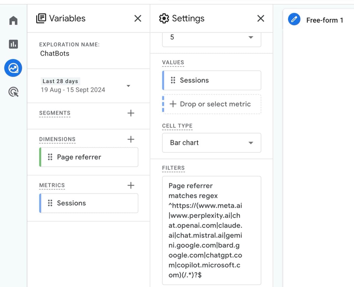 How to track AI Chatbot/LLM traffic in Google Analytics 4